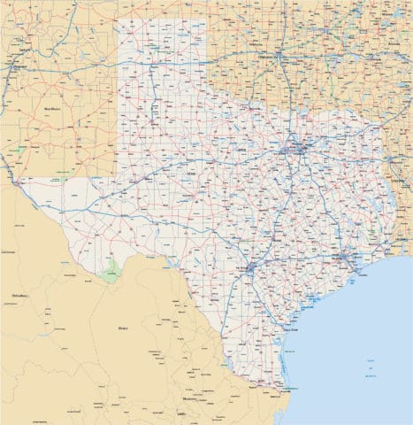 Texas Joinable Map | Digital Vector | Creative Force