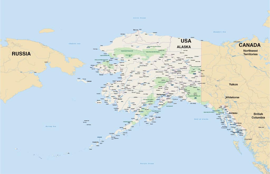 Alaska Joinable Map | Digital Vector | Creative Force