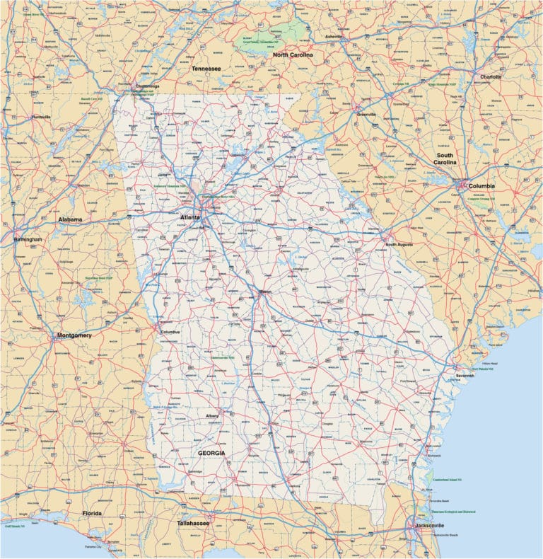 Georgia Joinable Map | Digital Vector | Creative Force
