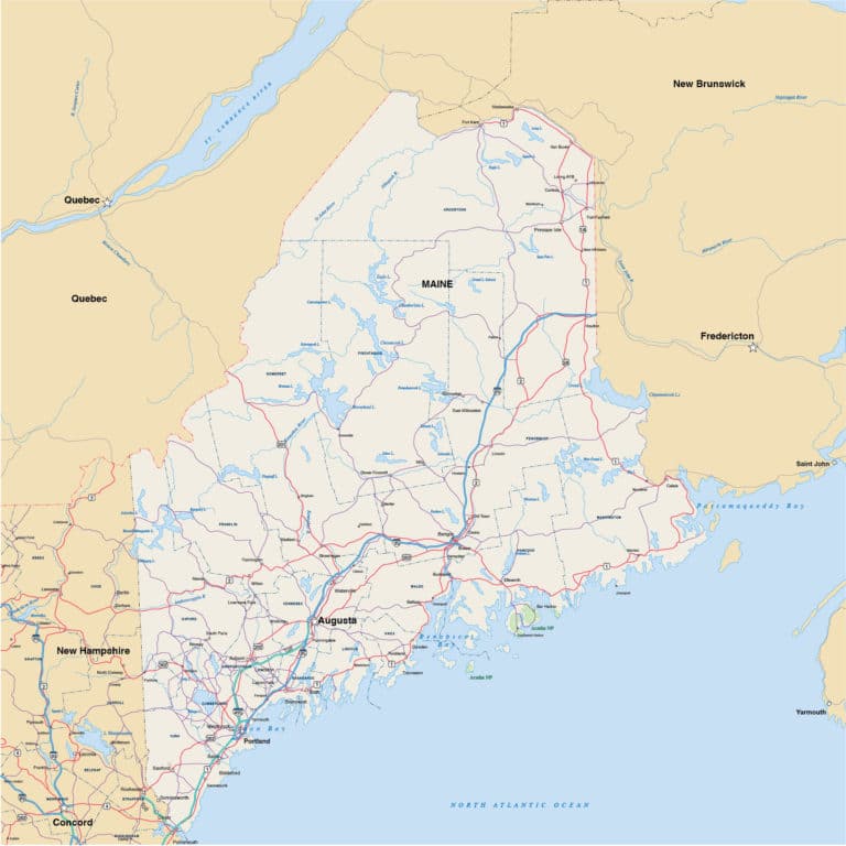 Maine Joinable Map | Digital Vector | Creative Force