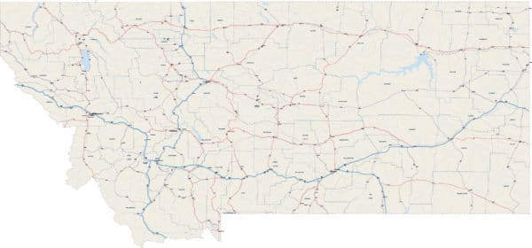 Montana Map | Digital Vector | Creative Force