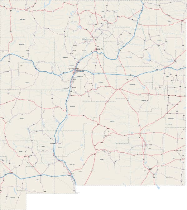 New Mexico Map | Digital Vector | Creative Force