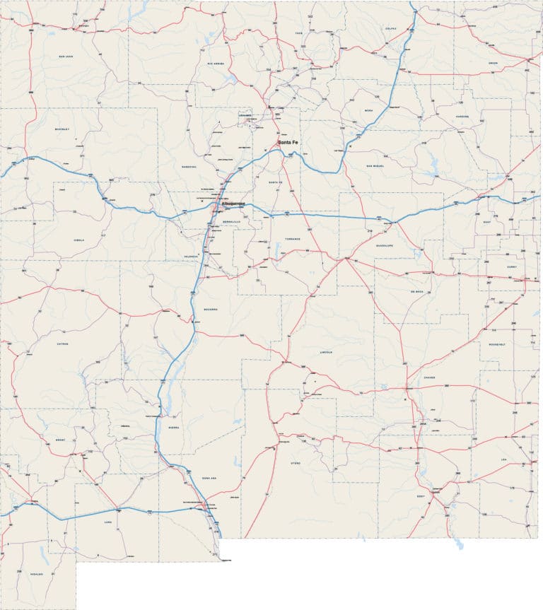 New Mexico Map | Digital Vector | Creative Force