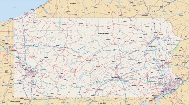 Harrisburg Metro Map | Digital Vector | Creative Force