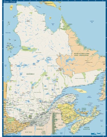 Atlantic Provinces Map | Digital| Creative Force