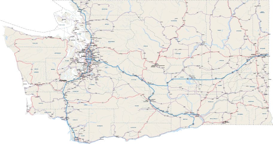 Washington Map | Digital Vector | Creative Force