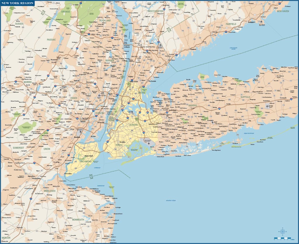 Hoboken Downtown Map | Digital Vector | Creative Force