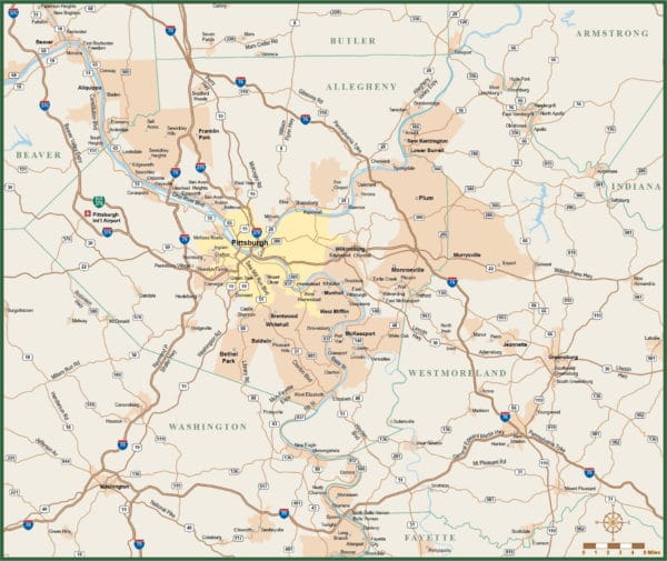 Pittsburgh Greater Metro Map | Digital| Creative Force