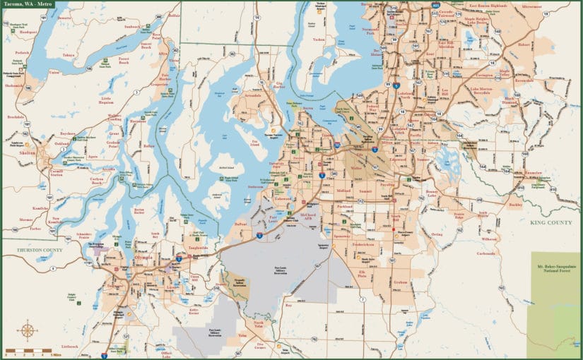 Seattle Metro Map | Digital Vector | Creative Force